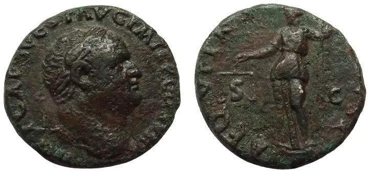 TITUS AE As (80 AD) - Aequitas | ClassicWorldCoins
